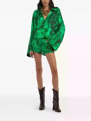 Roberto Cavalli Abstract-print Shorts
