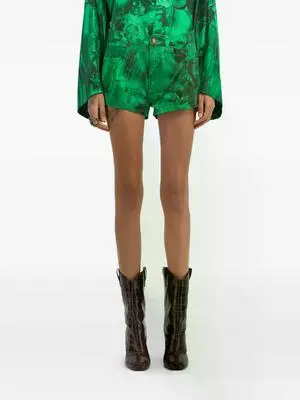 Roberto Cavalli Abstract-print Shorts