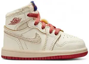 JORDAN 1 Retro High Og Rare Air Sneakers - Sail/cinnabar/light Bone