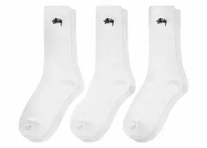 StÜssy Crew Socks - White