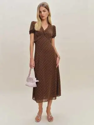 REFORMATION Michelle Maxi Dress - Brown