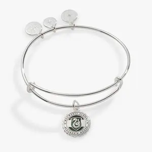 ALEX AND ANI Harry Potter™ Slytherin House Charm Bangle Bracelet - Silver