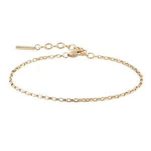 ALEX AND ANI Everyday Box Link Chain Bracelet - Gold