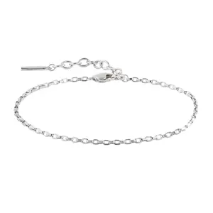 ALEX AND ANI Everyday Box Link Chain Bracelet - Silver