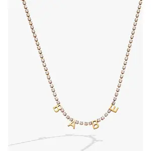 ALEX AND ANI Babe Tennis Chain Necklace - Gold