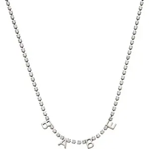 ALEX AND ANI Babe Tennis Chain Necklace - Silver