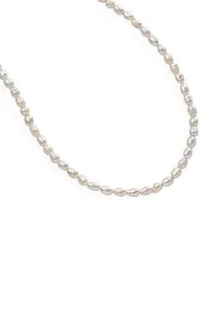 ALEX AND ANI Freshwater Pendant Necklace - Pearl