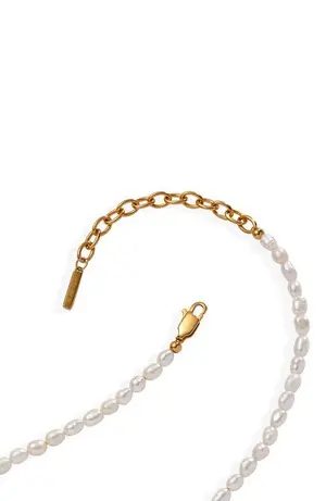 ALEX AND ANI Freshwater Pendant Necklace