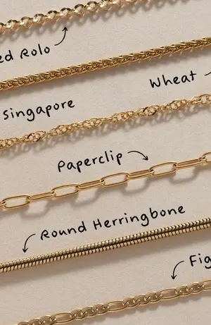 ALEX AND ANI Paperclip Layering Necklace - Gold
