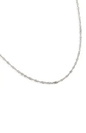 ALEX AND ANI Singapore Chain Layering Necklace