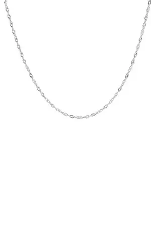 ALEX AND ANI Singapore Chain Layering Necklace - Silver