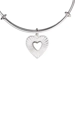 ALEX AND ANI Heart Burst Charm Bangle Bracelet