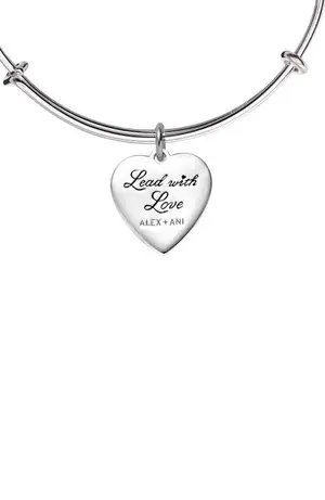 ALEX AND ANI Heart Burst Charm Bangle Bracelet
