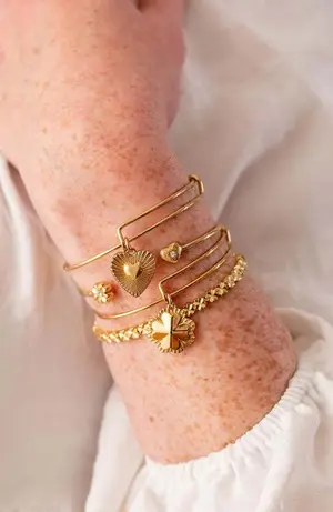ALEX AND ANI Lucky Clover Tennis Bracelet