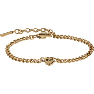 ALEX AND ANI Oui Non Heart Inline Bracelet - Gold
