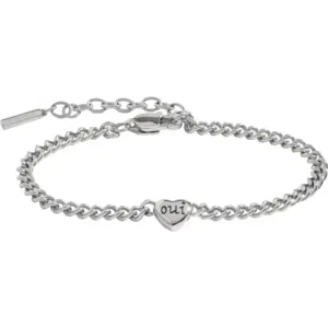 ALEX AND ANI Oui Non Heart Inline Bracelet - Silver
