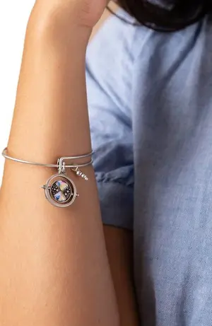 ALEX AND ANI Harry Potter™ Time Turner Spinner Charm Bangle Bracelet