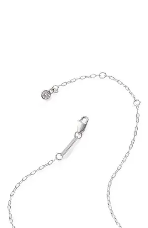 ALEX AND ANI Silver Elongated Initial Pendant Necklace - Silver - K