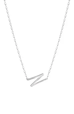 ALEX AND ANI Alex And Ani Silver Elongated Initial Pendant Necklace Silver - N
