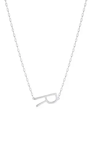 ALEX AND ANI Alex And Ani Silver Elongated Initial Pendant Necklace Silver - R