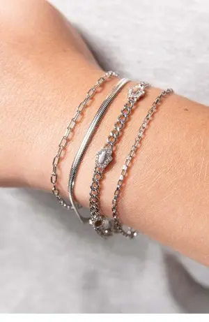 ALEX AND ANI Hamsa Curb Chain Bracelet