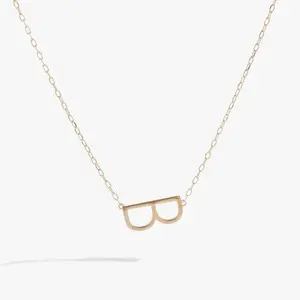ALEX AND ANI Gold-plated Initial Pendant Necklace - Gold - B