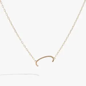 ALEX AND ANI Gold-plated Initial Pendant Necklace - Gold - C