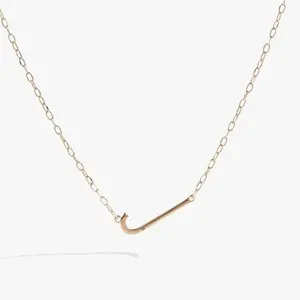 ALEX AND ANI Gold-plated Initial Pendant Necklace - Gold - J