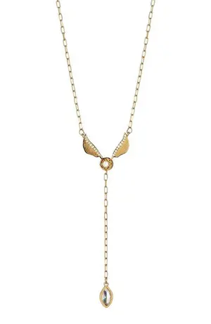 ALEX AND ANI Harry Potter™ En Snitch And Navette Lariat Necklace - Gold