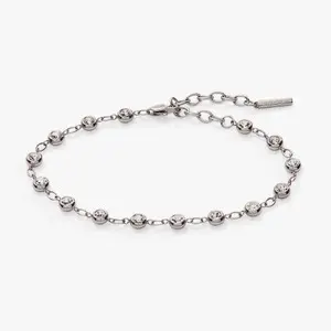 ALEX AND ANI Crystal Pebble Bracelet - Silver