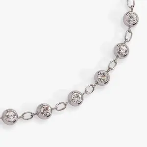 ALEX AND ANI Crystal Pebble Bracelet - Silver