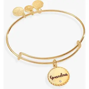 ALEX AND ANI Grandma Charm Bangle Bracelet - Gold
