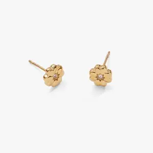 ALEX AND ANI Clover Stud Earrings