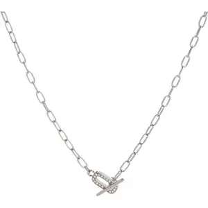 ALEX AND ANI Pave Toggle Necklace