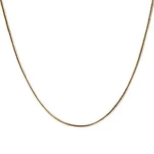 ALEX AND ANI Round Herringbone Layering Necklace - Gold