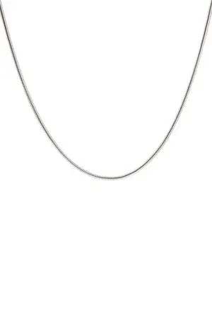 ALEX AND ANI Round Herringbone Layering Necklace