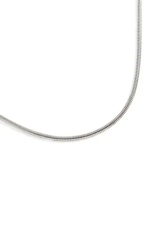 ALEX AND ANI Round Herringbone Layering Necklace