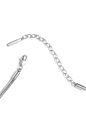 ALEX AND ANI Round Herringbone Layering Necklace