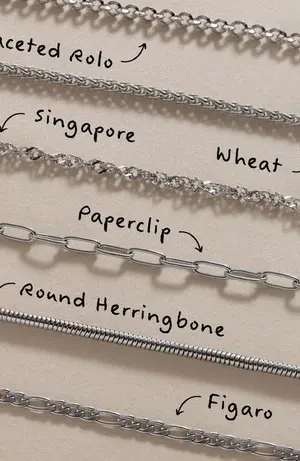 ALEX AND ANI Round Herringbone Layering Necklace
