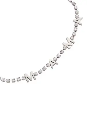 ALEX AND ANI Mama Tennis Bracelet - Silver