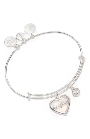 ALEX AND ANI Daughter Bangle Bracelet - Silver