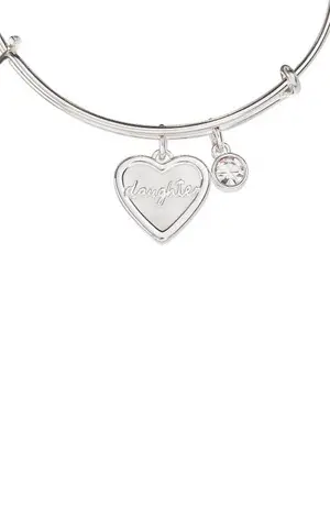 ALEX AND ANI Daughter Bangle Bracelet - Silver