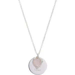 ALEX AND ANI Wild At Heart Duo Charm Pendant Necklace - Silver
