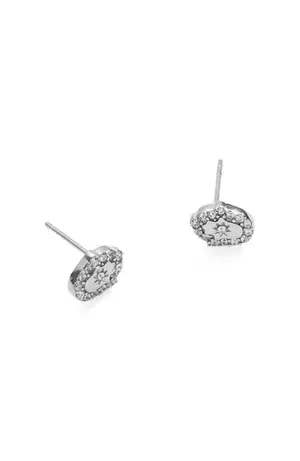 ALEX AND ANI Hamsa Mini Stud Earrings - Silver