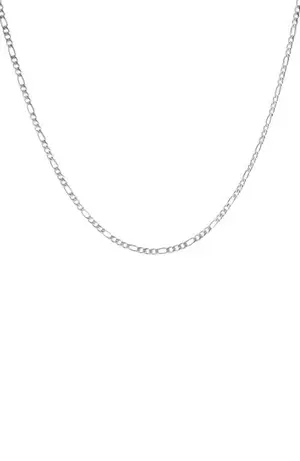 ALEX AND ANI Figaro Chain Charm Layering Necklace - Silver