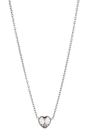 ALEX AND ANI Heart Pendant Necklace - Silver