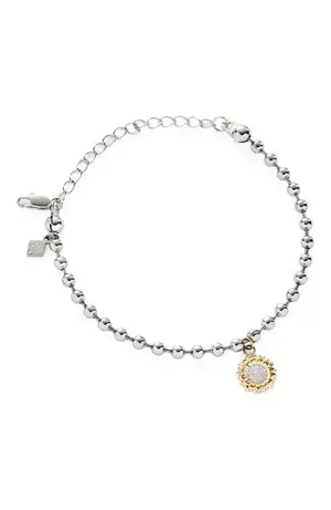 ALEX AND ANI Sunflower Charm Bracelet - Two Tone