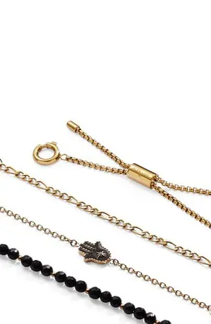 ALEX AND ANI Hamsa Bracelet Set - Gold