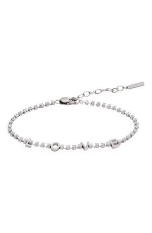 ALEX AND ANI Love Tennis Bracelet