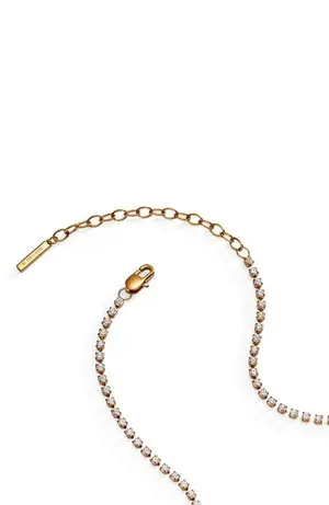 ALEX AND ANI Mama Crystal Tennis Necklace